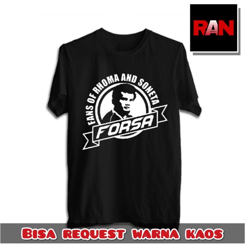 Jual T-shirt Baju Kaos FORSA Fans of Rhoma and soneta l Kaos Raja ...