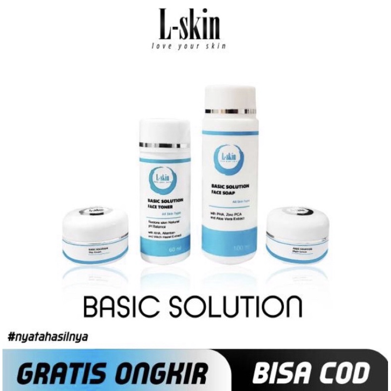 Jual LSKIN BASIC SOLUTION (PAKET WAJAH) | Shopee Indonesia