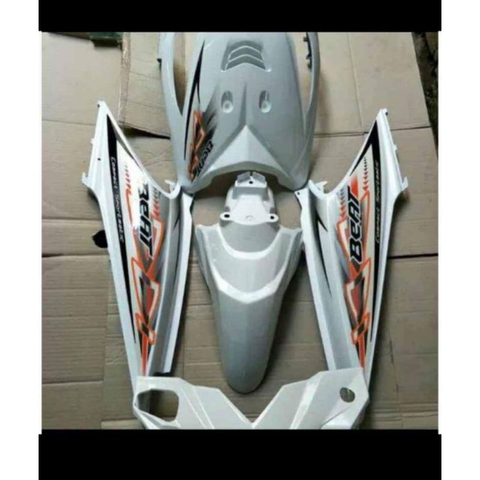 Jual cover bodi body set halus beat lama karbu warna putih | Shopee ...