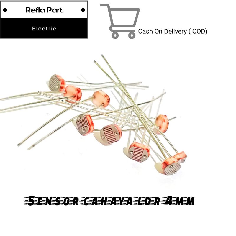 Jual Photo Light Sensitive 4mm Resistor Sensor cahaya LDR ukuran 4 mm ...