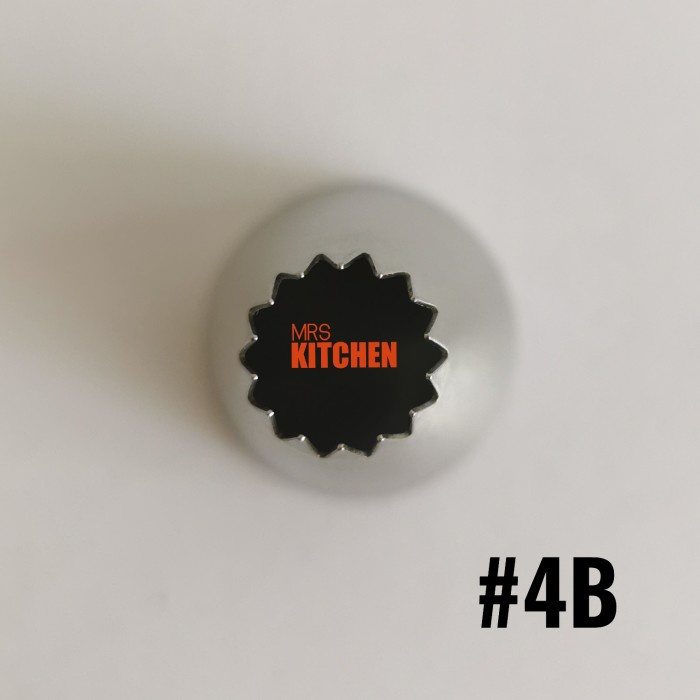 Jual Hadir Spuitkue #4B Piping Tip Tips 4B Buttercream Nozzle Tanpa ...