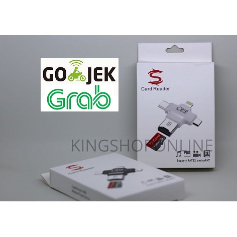 Jual IDRAGON Card Reader OTG / USB 4in1 support Type C / Micro USB ...