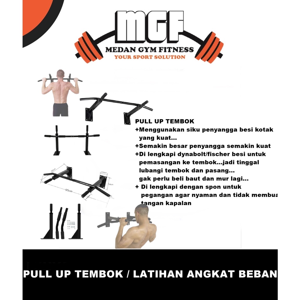 Jual Alat Fitness - PULL UP TEMBOK / LATIHAN ANGKAT BEBAN | Shopee ...