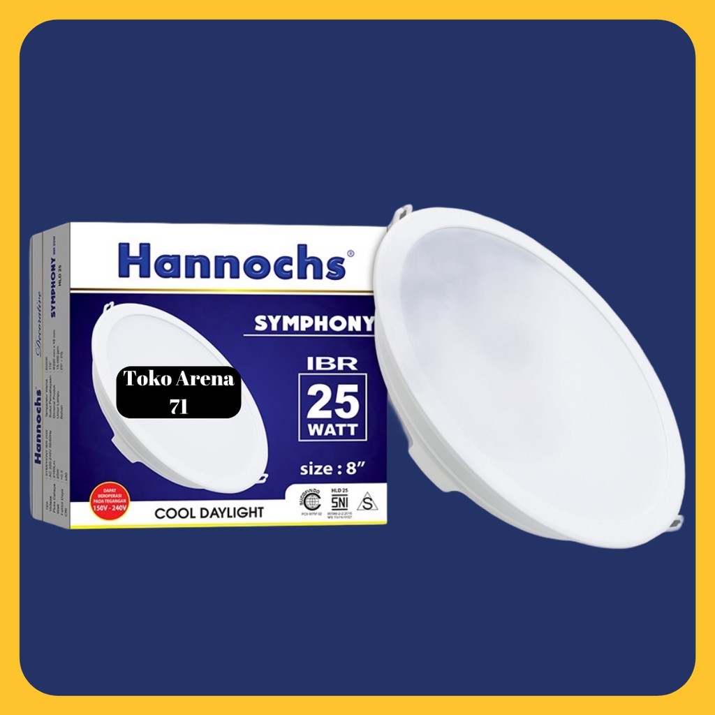 Jual Hannochs Symphony Downlight LED Panel 25W 25 watt IB IBR OBR CDL - Putih | Shopee Indonesia