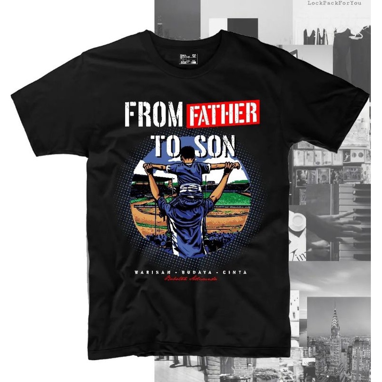 Jual T shirt /KAOS DISTRO SUNDA ( FROM FATHER TO SON ) | Shopee Indonesia