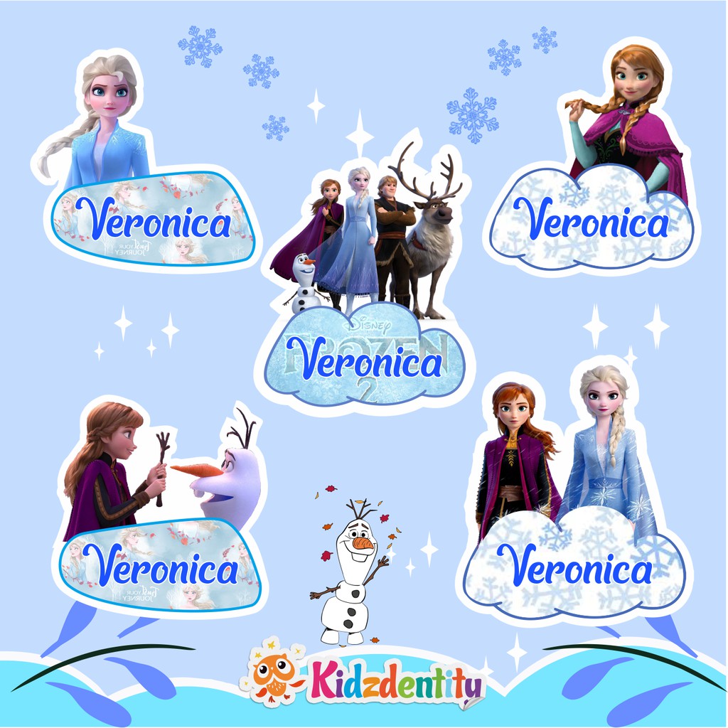 Jual LABEL NAMA CUTE FROZEN II | Shopee Indonesia