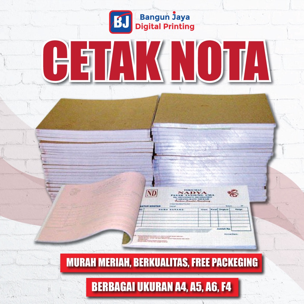 Jual Cetak Nota Atau Bon rangkap Custom Olshop / SkinCare / Nota Toko ...