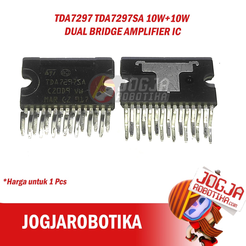 Jual TDA7297 TDA7297SA 10W+10W DUAL BRIDGE AMPLIFIER IC | Shopee Indonesia