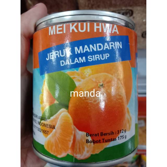 Jual Jeruk mandarin dalam sirup jeruk kaleng mei kui hwa | Shopee Indonesia