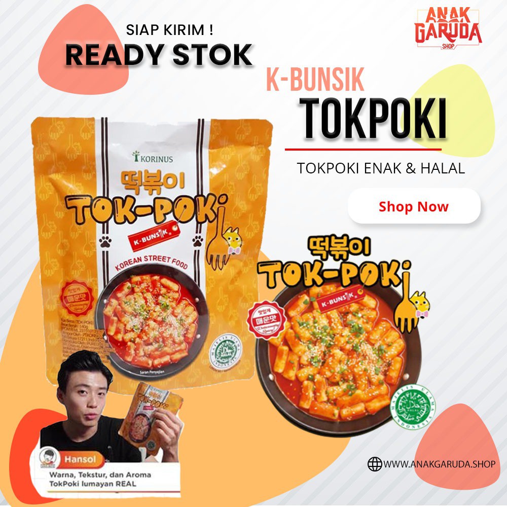 Jual TOKPOKI SPICY / TOKPOKI HALAL / KORINUS K - BUNSIK TOKPOKI ...