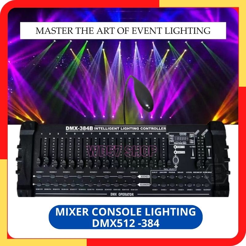 Jual Mixer Equalizer Console Lighting Stage Lightning Controller DMX ...