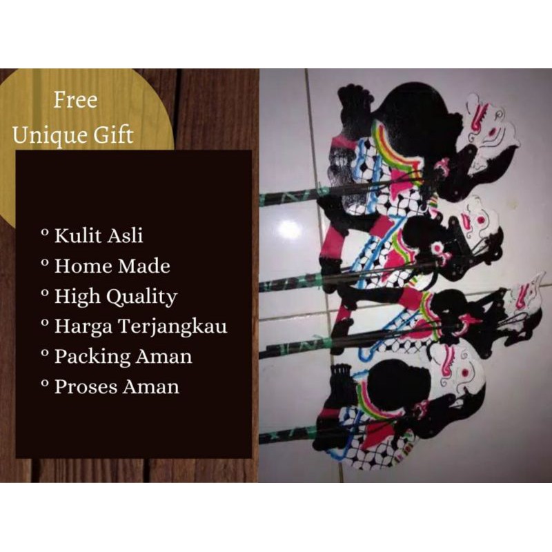 Jual 1 Set Wayang Kulit Punokawan 30 cm | Shopee Indonesia