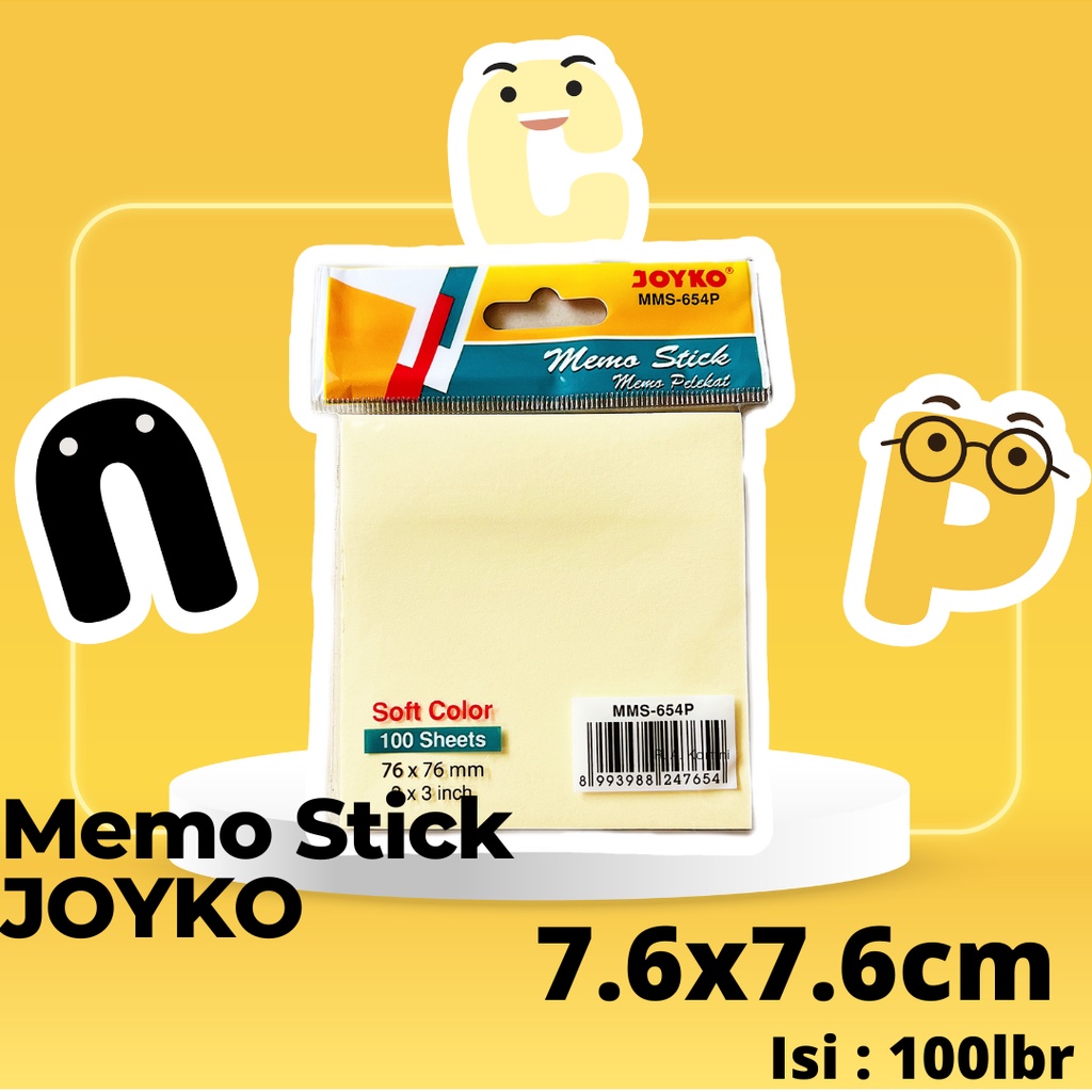 Jual Memo Stick Notes Joyko MMS-654 | Shopee Indonesia