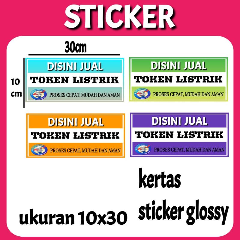 Jual STICKER PRUDUK JUALAN DI KONTER DAN PHONCEL D8F4 | Shopee Indonesia