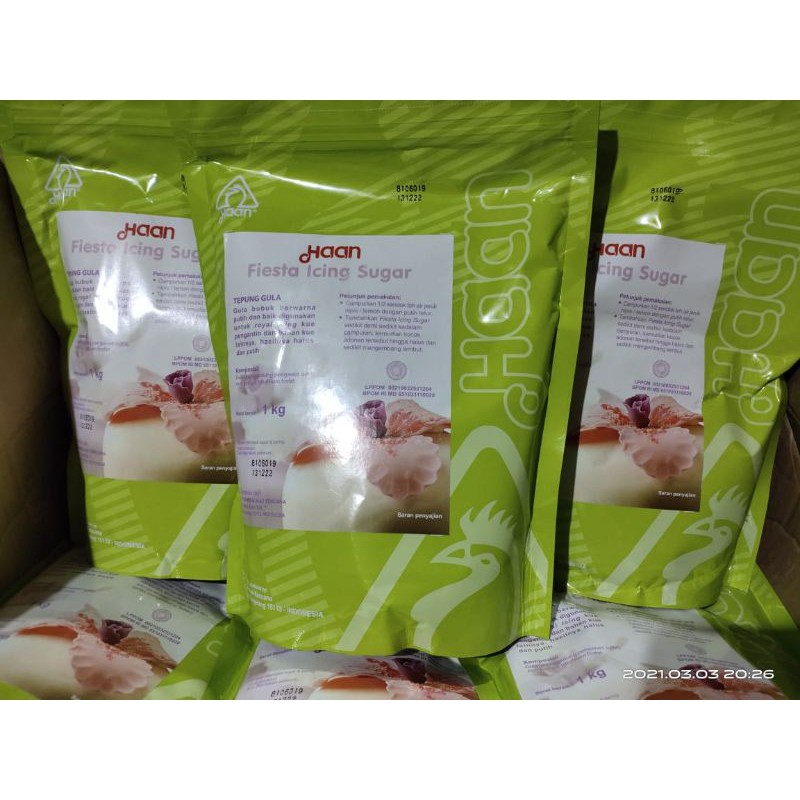 Jual Icing Sugar Fiesta Haan kemasan 1kg | Shopee Indonesia
