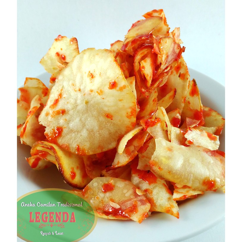 Jual Keripik / Kripik Singkong Khas Padang Pedas Balado 250gr lengket ...