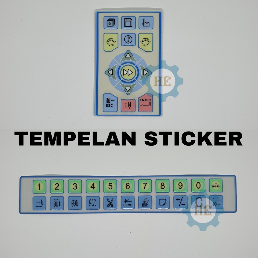 Jual STICKER KEYPAD LCD 5 INCH / SPAREPART MESIN BORDIR KOMPUTER ...