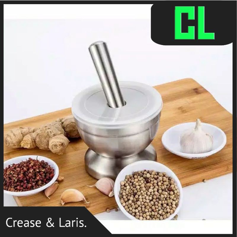 Jual Cobek Ulekan Stainless Ulekan Stainless Besar Tumbukan Obat dan ...