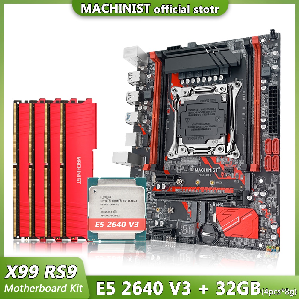 Jual Preorder Machinist X99 Motherboard Kit Set With 32gb Ddr4 Ram