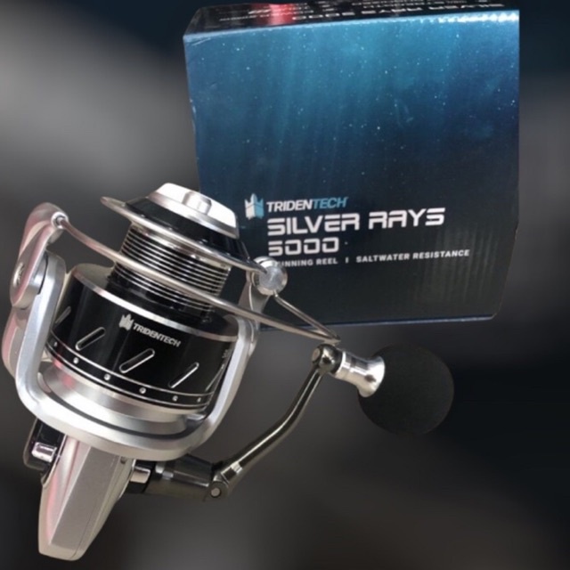 Jual Reel Pancing Tridentech Silver Rays Saltwater Resistance Power Handle 7000/6000/5000/3500 ...