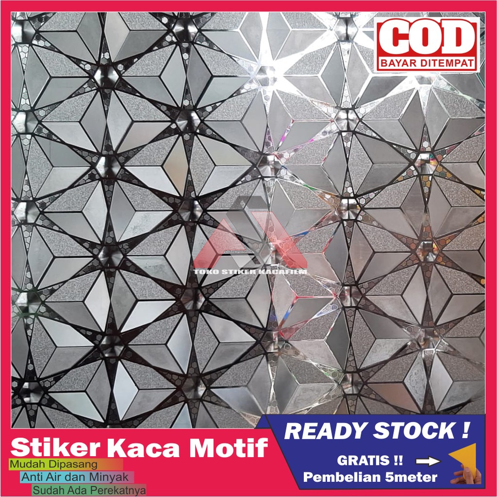 Jual Stiker Kaca Sandblast Motif Gliter Sticker Kaca Es Buram Wallpaper ...