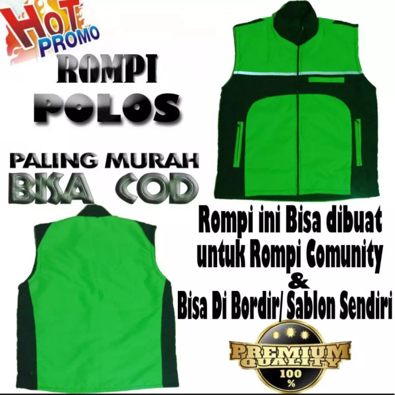 Jual NEW!!! Rompi Polos/Rompi Custom/Rompi TERLARIS/TERMURAH | Shopee ...