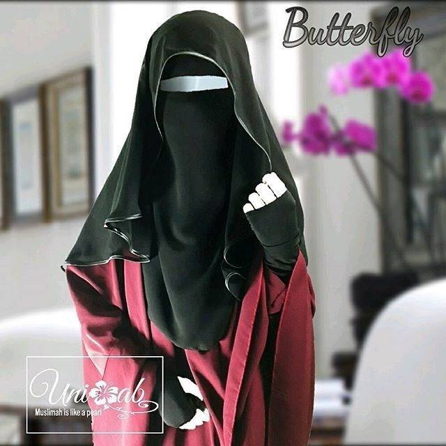 Jual Cadar Niqab Butterfly Uniqab | Shopee Indonesia