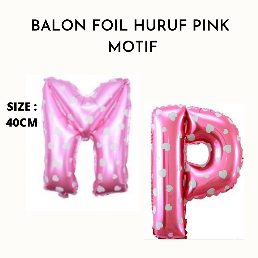 Jual FUNPLAY - BALON FOIL HURUF PINK LOVE 40CM | Shopee Indonesia