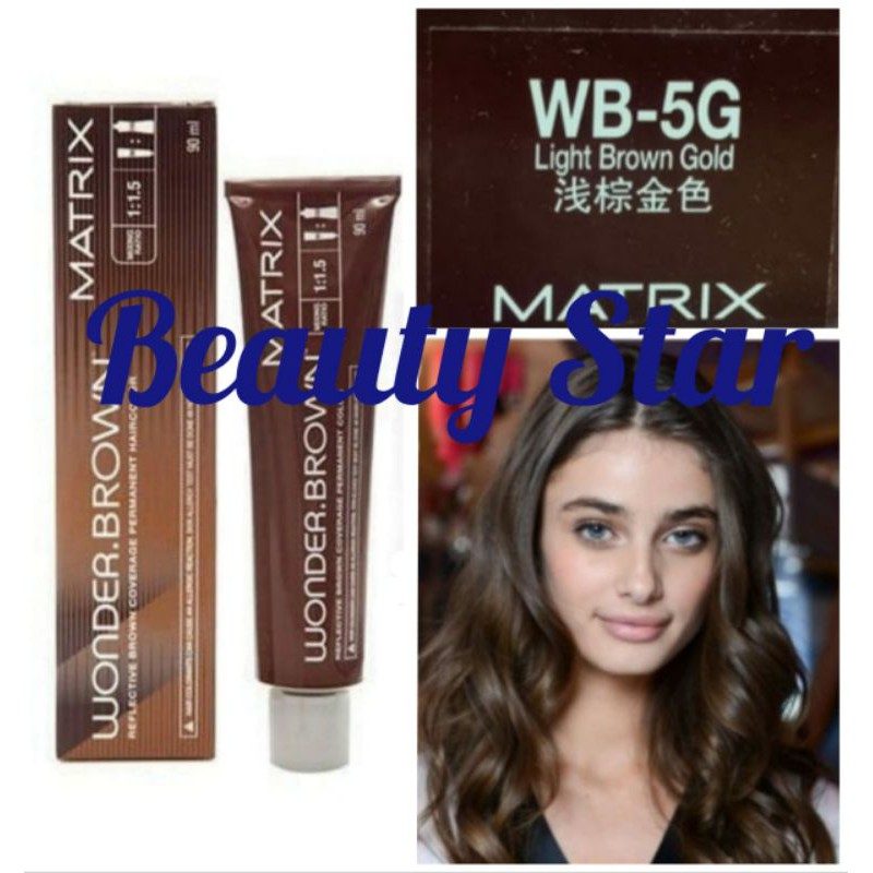 Jual MATRIX WONDER BROWN LIGHT BROWN GOLD / WB-5G 90ML | Shopee Indonesia