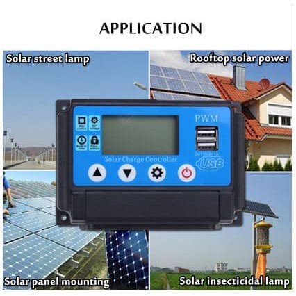 Jual BARU 30A LCD SOLAR CHARGE CONTROLLER 30A 12V 24V/PANEL SURYA ...