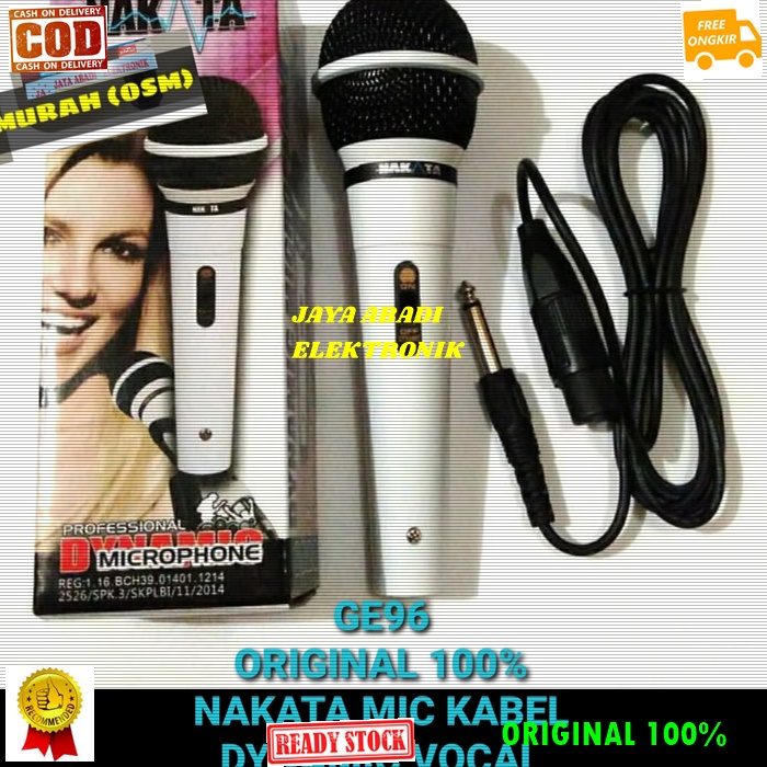 Jual G96ORIGINAL NAKATA MIC KABEL MICIROPHONE CABLE MIK KARAOKE ...