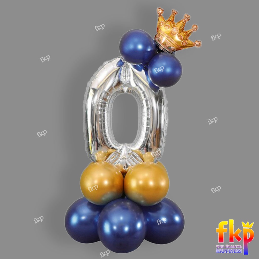 Jual FUN KIDS PARTY Balon Angka Tower Ulang Tahun Anak / Balon Stand ...