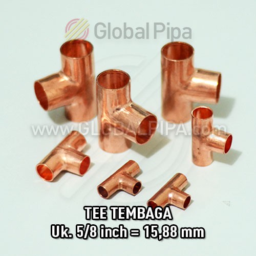 Jual Tee Tembaga 5/8 inch / Fitting Tembaga | Shopee Indonesia