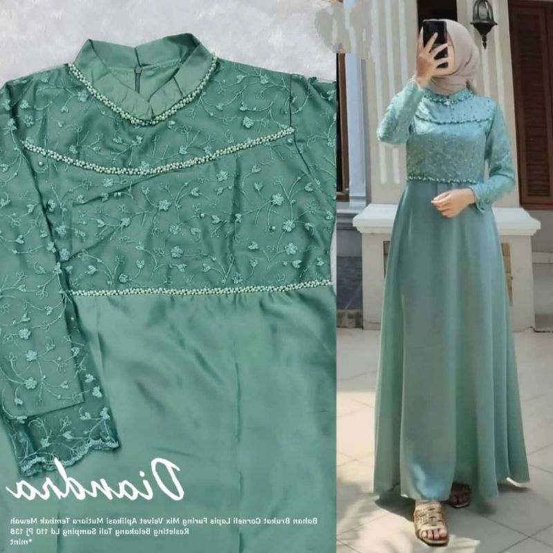 Jual HELLEN DRESS payet brokat kekinian / baju pesta terbaru 2023 ...