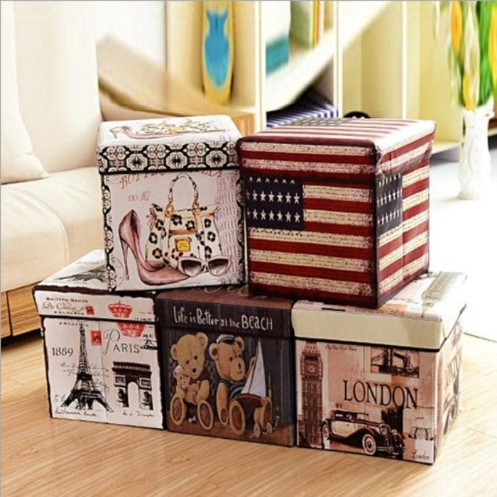 Jual storage box 65 liters bamboo charcoal clothing boxes tempat baju ...