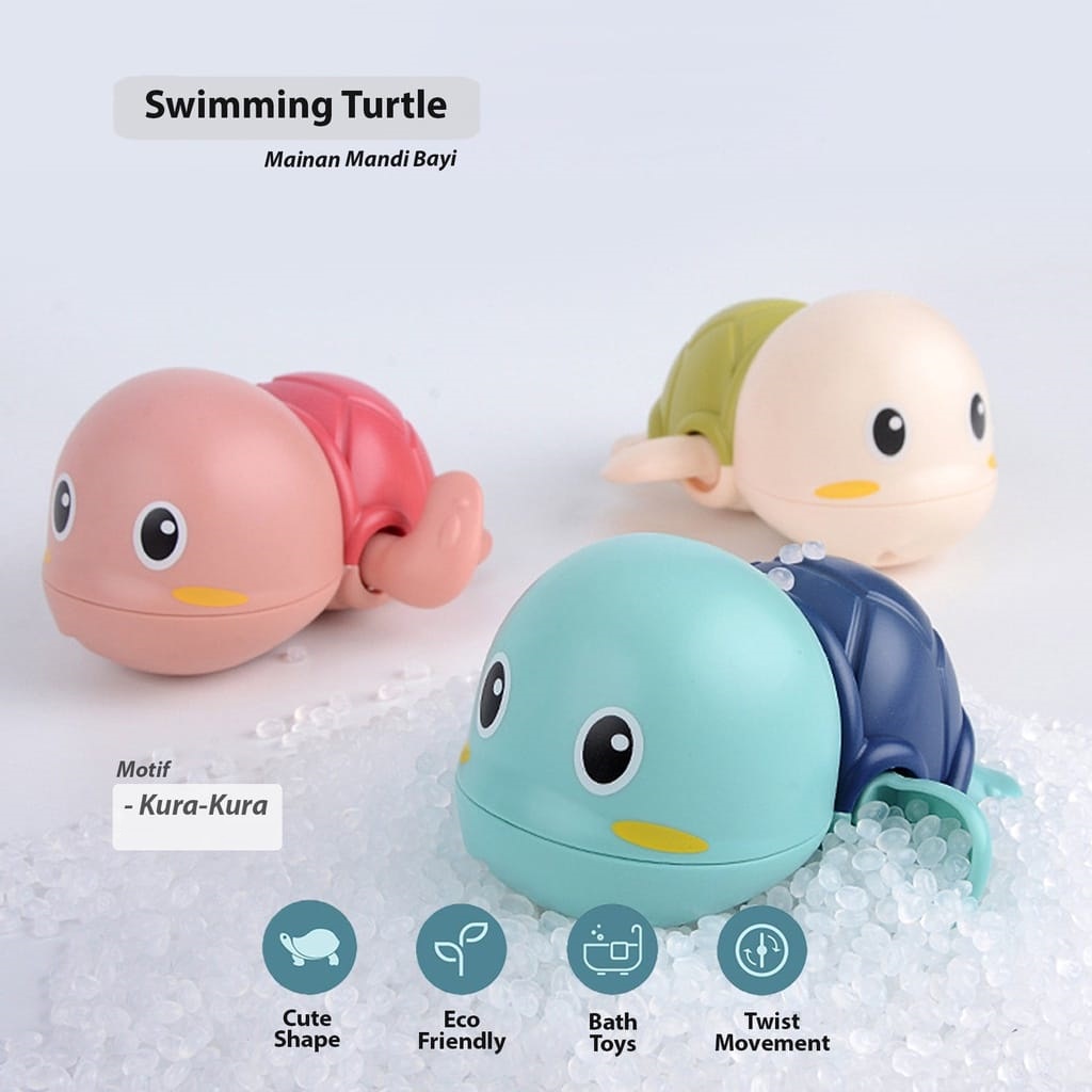 Jual H0489 HAPPY KIDS MAINAN MANDI BAYI DAN ANAK KURA KURA BERENANG TOY ...