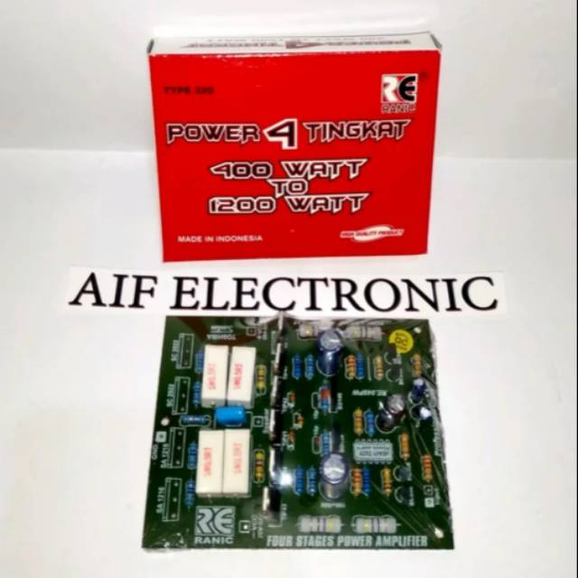 Jual Kit Power Amplifier 4 Tingkat 400W to 1200W Ranic 320 | Shopee ...