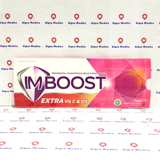 Jual Imboost Extra Vit C & D Strip Isi 8 Tablet - Multivitamin D & E ...