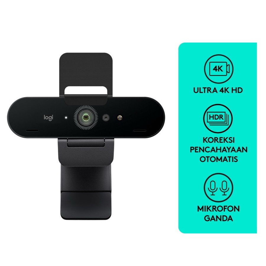 Jual Logitech BRIO Webcam Pro Ultra HD 4K Noise-Cancelling | Shopee ...