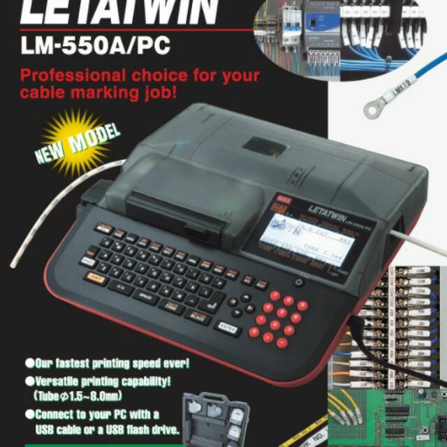 Jual Letatwin Mesin Printer LM-550A / Mesin Cetak Label Untuk dikabel ...