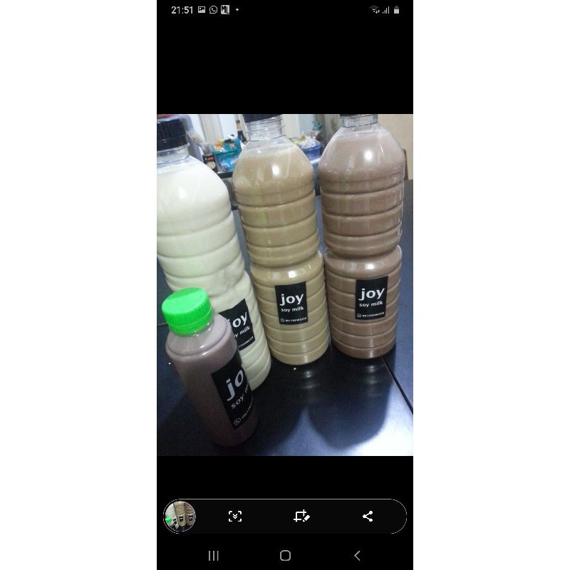 Jual susu soya kedelai milk asli tanpa pengawet soy coklat taro hitam ...