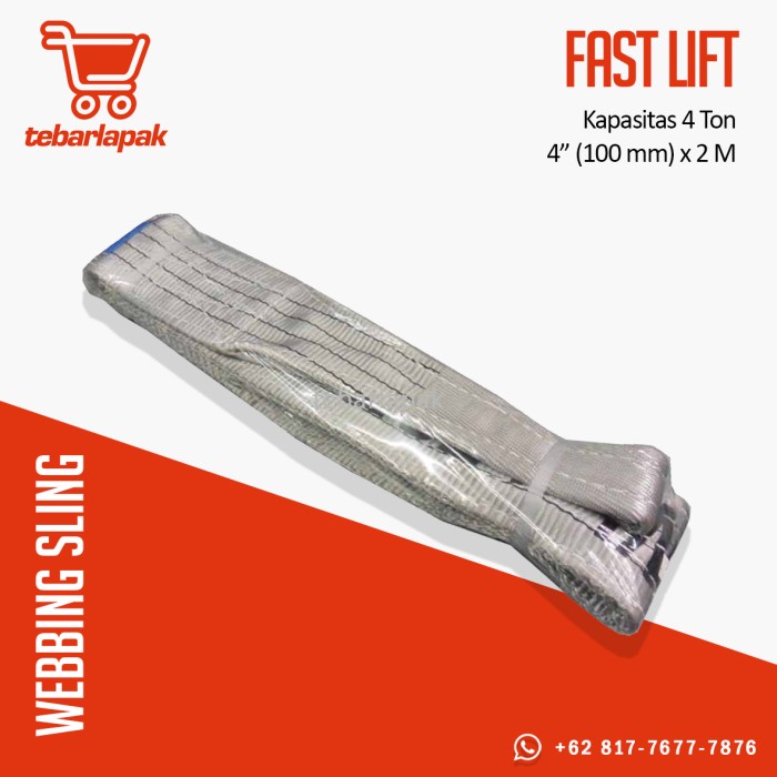 Jual Webbing Sling 4 Ton x 2 M | Shopee Indonesia