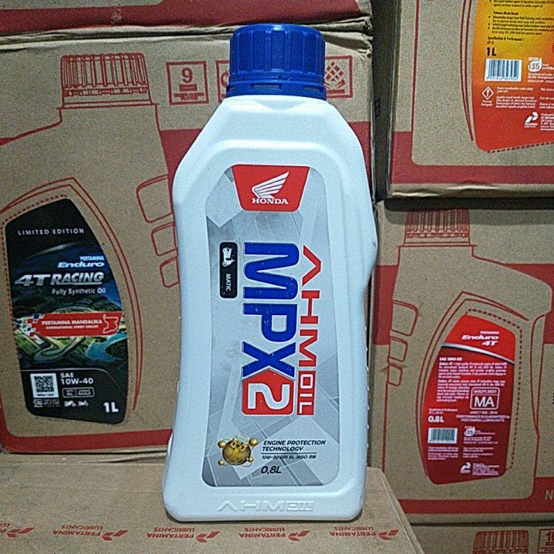 Jual MPX2 MATIC 0,8 L AHM BIRU 10w-30 AVSL | Shopee Indonesia