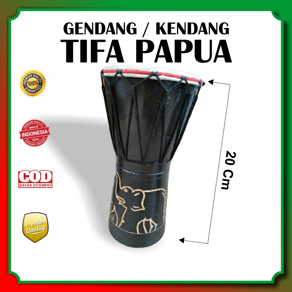 Jual Tifa Papua Alat Musik Trafisional Papua Panjang 20 Cm - Alat Musik ...