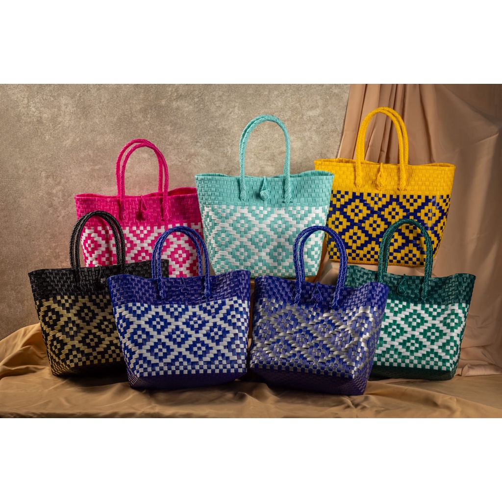 Jual TAS ANYAM BATIK HORIZONTAL/TAS ANYAM/TAS JALI | Shopee Indonesia