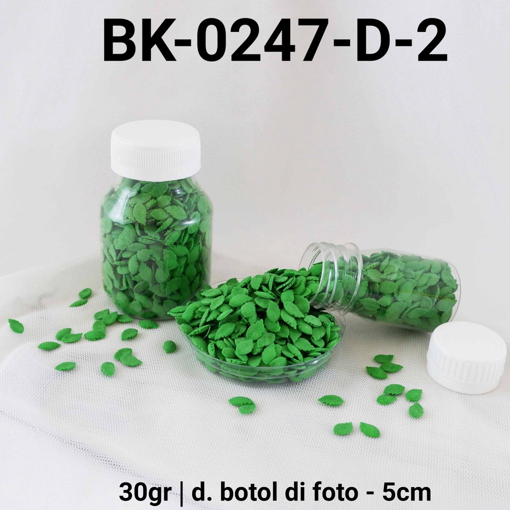Jual BK-0247-D-2 Sprinkles sprinkle sprinkel 30gr daun mawar pohon ...