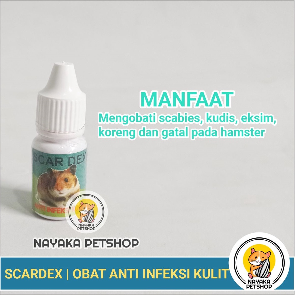 Jual Scar Dex Obat Anti Infeksi Kulit Vitamin Hamster Nutrisi Scabies ...