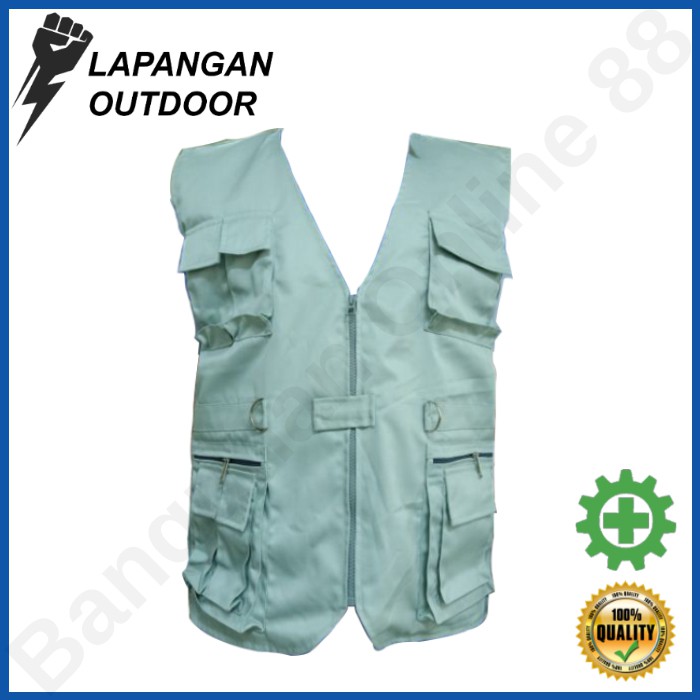 Jual Rompi Lapangan Outdoor Vest Wartawan Mancing Multifungsi Tactical ...