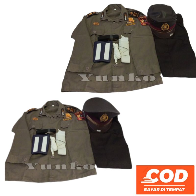 Jual seragam polisi anak Sabhara atribut lengkap | Shopee Indonesia