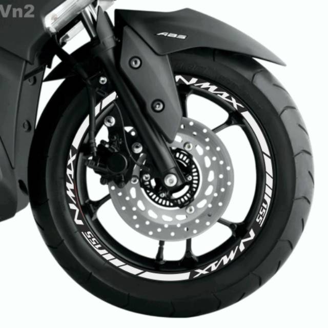 Jual Sticker Velg Yamaha NMAX warna putih | Shopee Indonesia